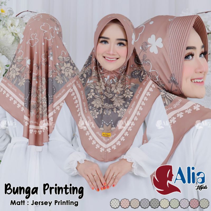 Jual Hijab per Jersey printing motif bunga premium | Shopee Indonesia