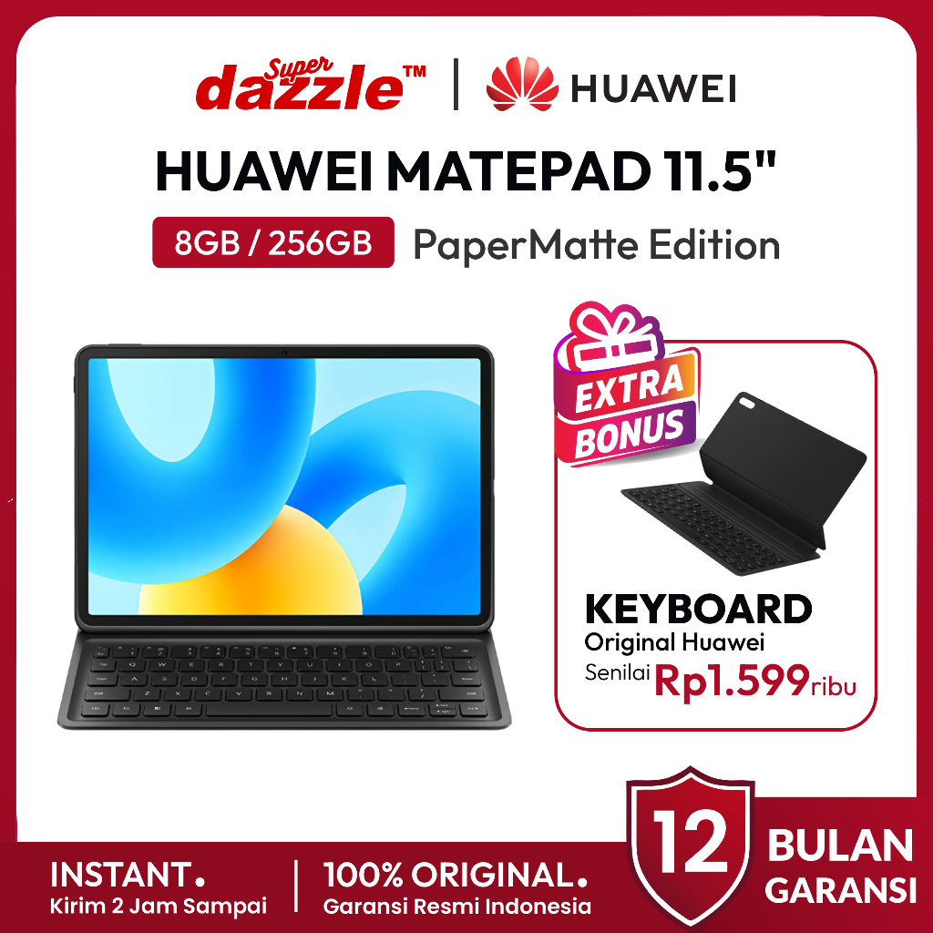 Jual [ Bonus Keyboard ] Tablet Huawei MatePad 11.5" PaperMatte Edition ...