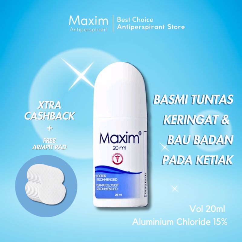 Jual Maxim Antiperspirant 20ml - Antiperspirant Pertama di Indonesia ...