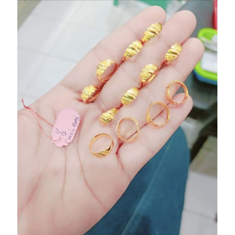 Jual CINCIN ANAK PERAK 925 LAPIS MAS | Shopee Indonesia