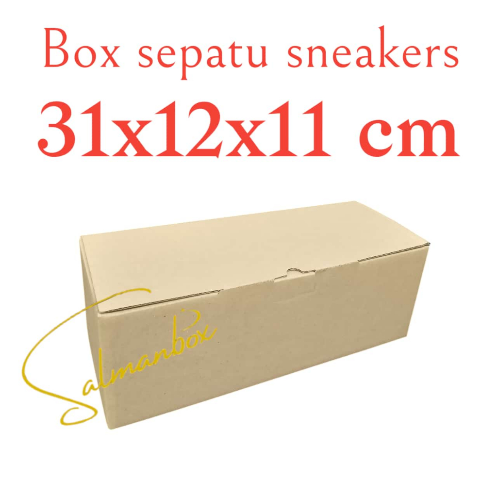Jual BOX SEPATU SNEAKERS SIZE 31X12X11 CM/DUS SEPATU SNEAKERS/KARDUS ...