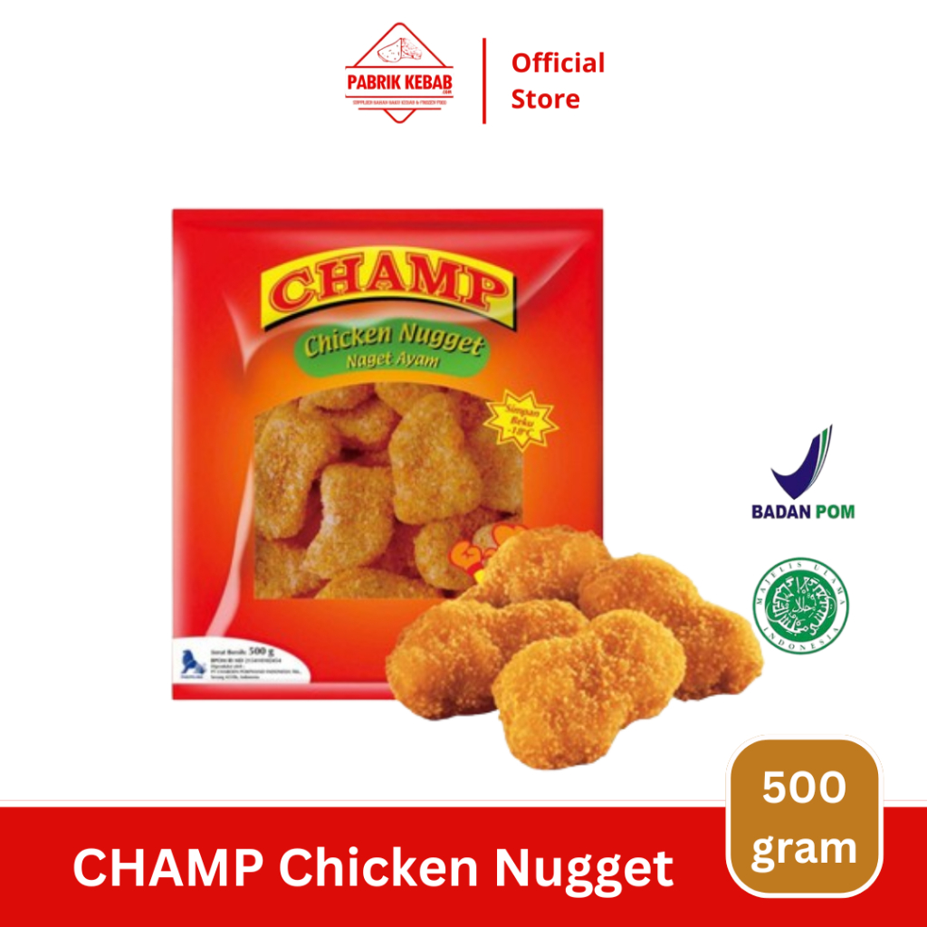 Jual CHAMP Chicken Nugget 500 Gram - Naget Ayam | Shopee Indonesia