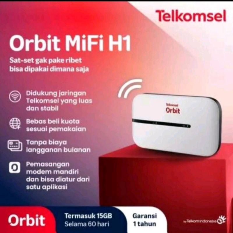 Jual ORBIT MIFI H1 E5576-325 TELKOMSEL 15GB 60HARI HUAWEI 4G LTE MODEM ...