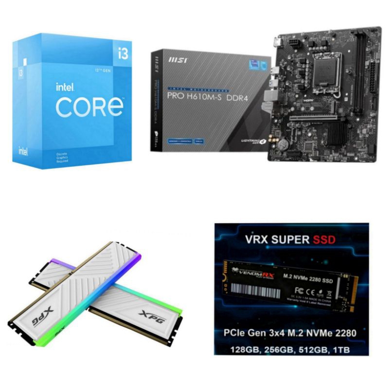 Jual Paket Processor Intel Core i3 12100 / i3 12100F Box Gen 12 Socket ...