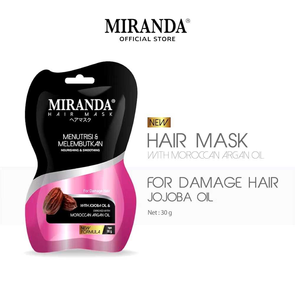 Jual Miranda Hair Mask (Masker Rambut) Sachet Jojoba Oil 30gr | Shopee ...