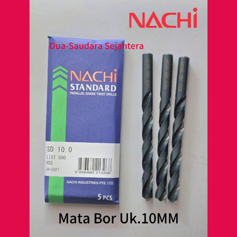 Jual NACHI 10 MM MATA BOR BESI HSS - Mata bor besi Nachi 10 MM | Shopee Indonesia