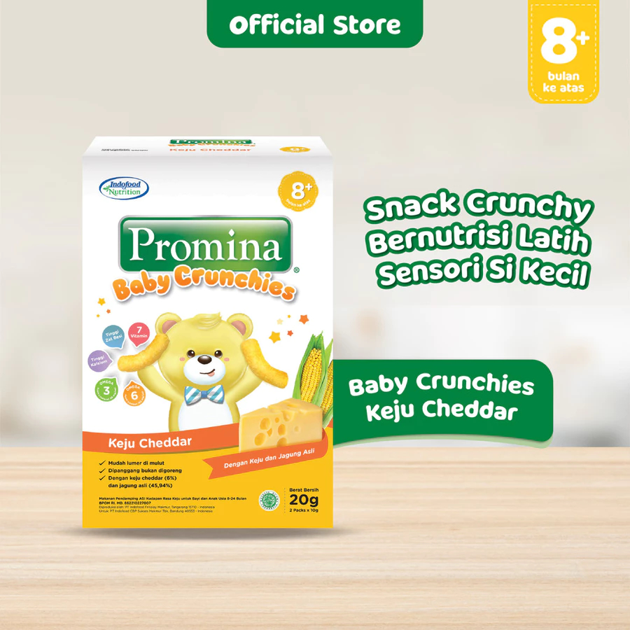 Jual Promina Baby Crunchies Keju Cheddar 20 g | Shopee Indonesia