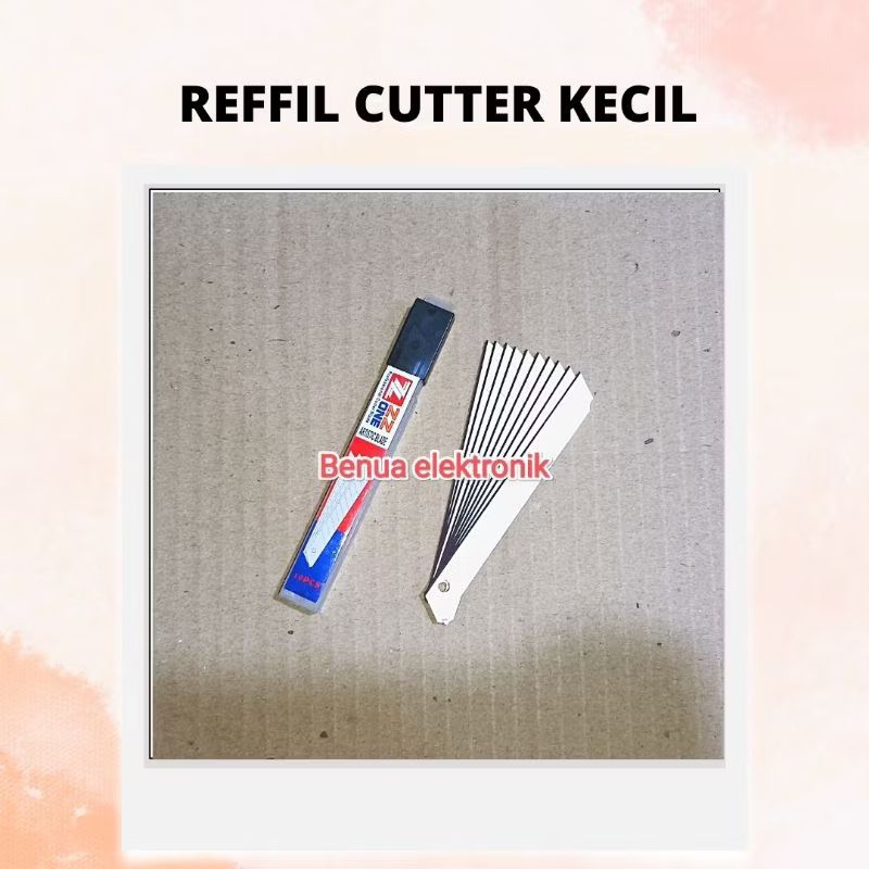 Jual ISI CUTTER KECIL/ Reffil Mini - isi cutter 1 Tube isi 10 pcs ...