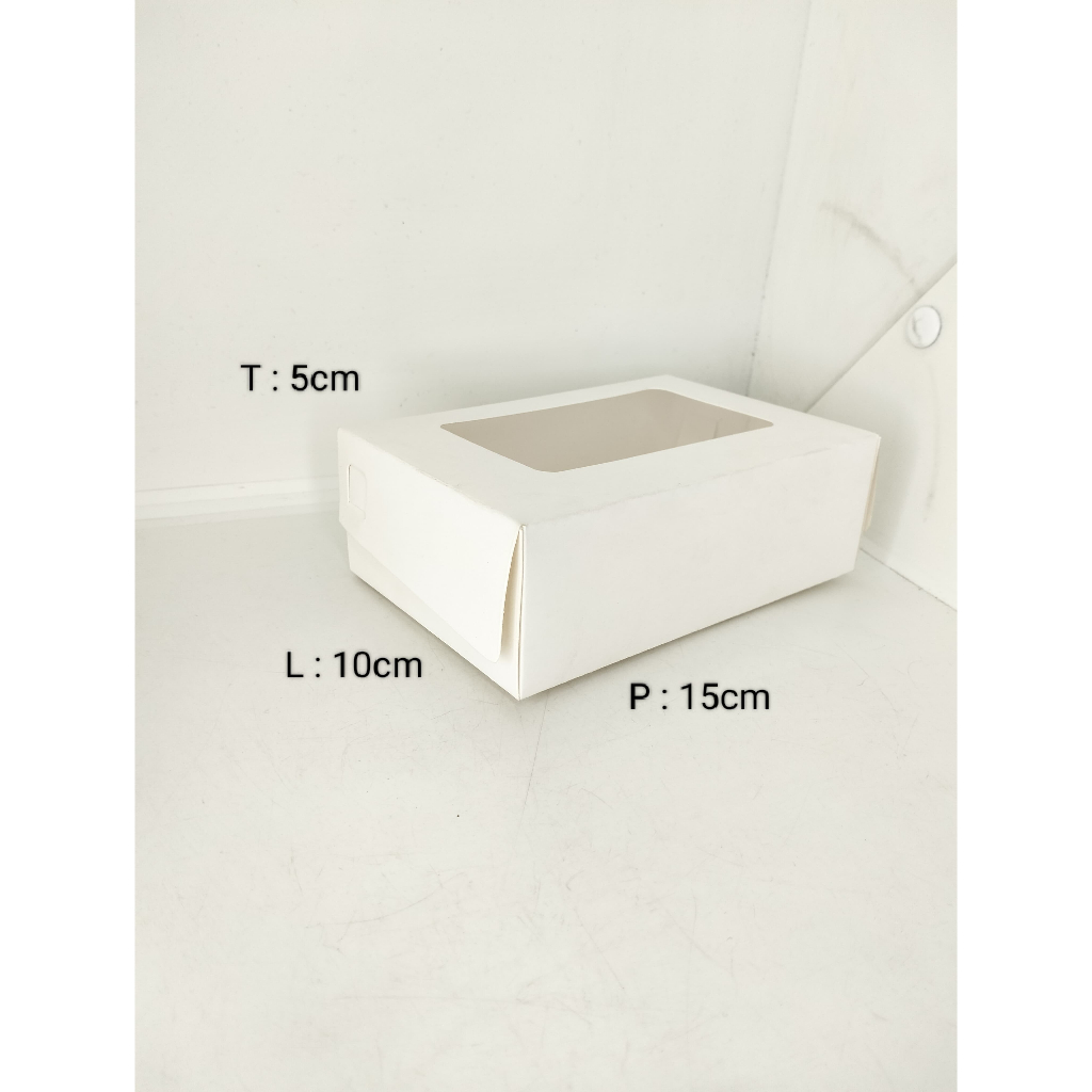 Jual 10 PCS BOX PUTIH MIKA 15X10X5 IVORY LAMINASI 265 GSM | Shopee ...