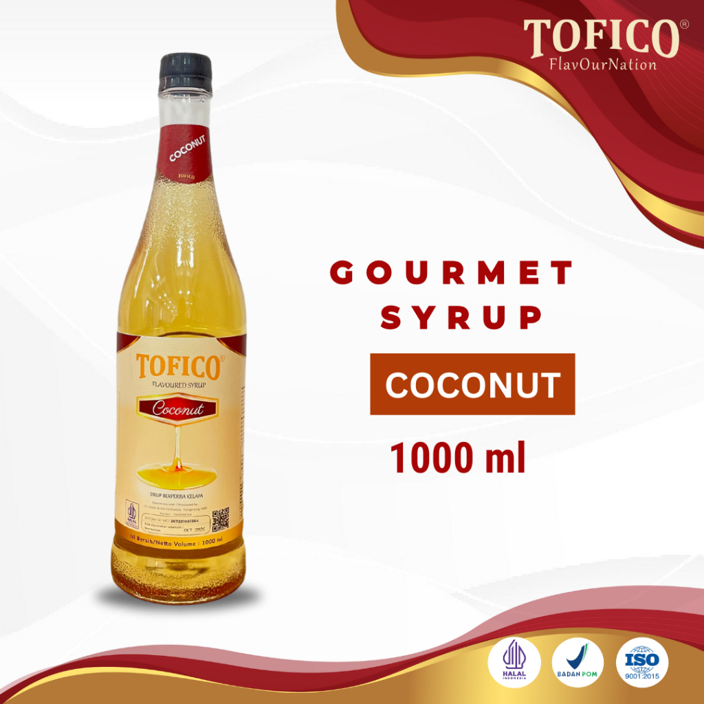 Jual Syrup Coconut Tofico / Sirup Rasa Kelapa Premium 1 Liter / Tofico ...