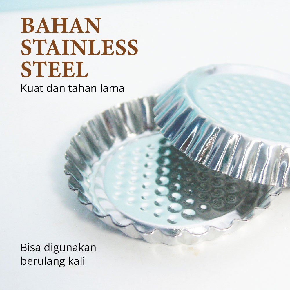 Jual Cetakan Kue Mini Pie Susu Stainless | Shopee Indonesia