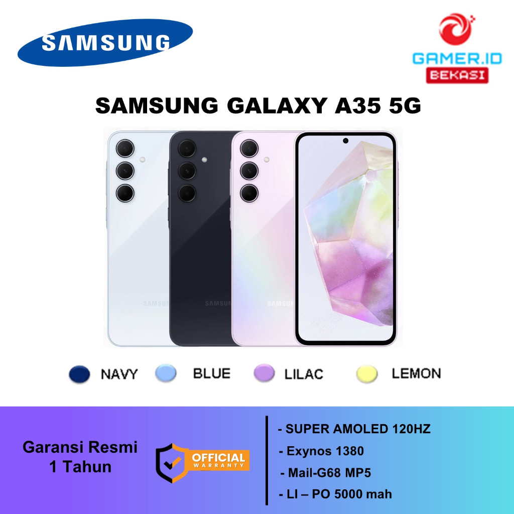 Jual Samsung Galaxy A35 5G 8/256GB Garansi Resmi Indonesia | Shopee Indonesia