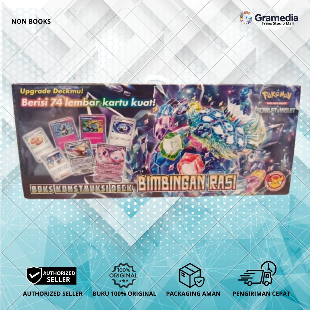 Jual Gramedia Bandung TSM - Pokemon Game Kartu Koleksi Boks Konstruksi Deck Bimbingan Rasi ...