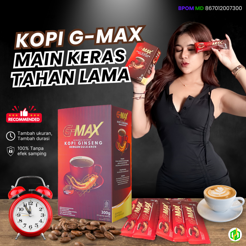 Jual KOPI G-MAX ORIGINAL KOPI STAMINA PRIA AMAN ( 100% BPOM & HALAL ) | Shopee Indonesia