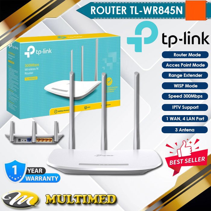 Jual WIRELESS ROUTER TP-LINK TL-WR845N 300Mbps | Shopee Indonesia