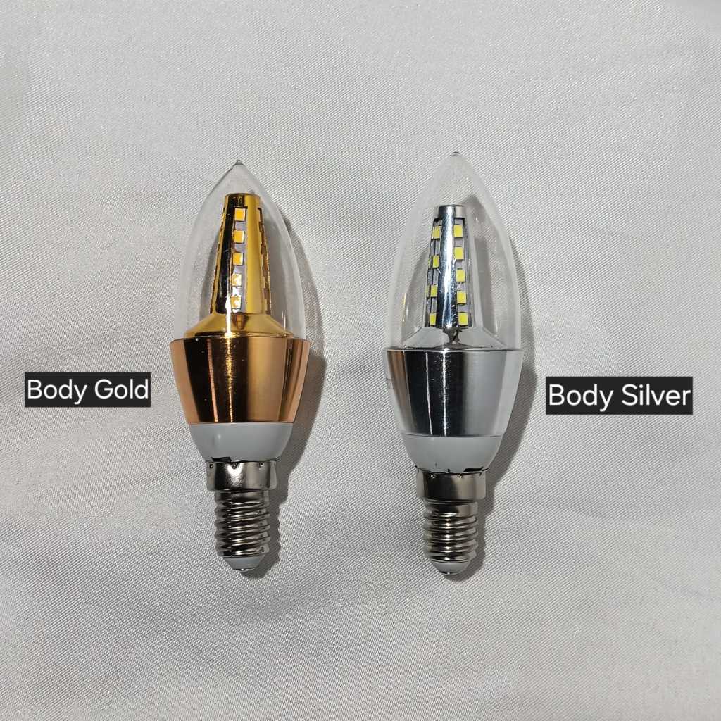 Jual lampu candle led e14 5 watt/lampu lilin e14 lampu Gantung hias | Shopee Indonesia