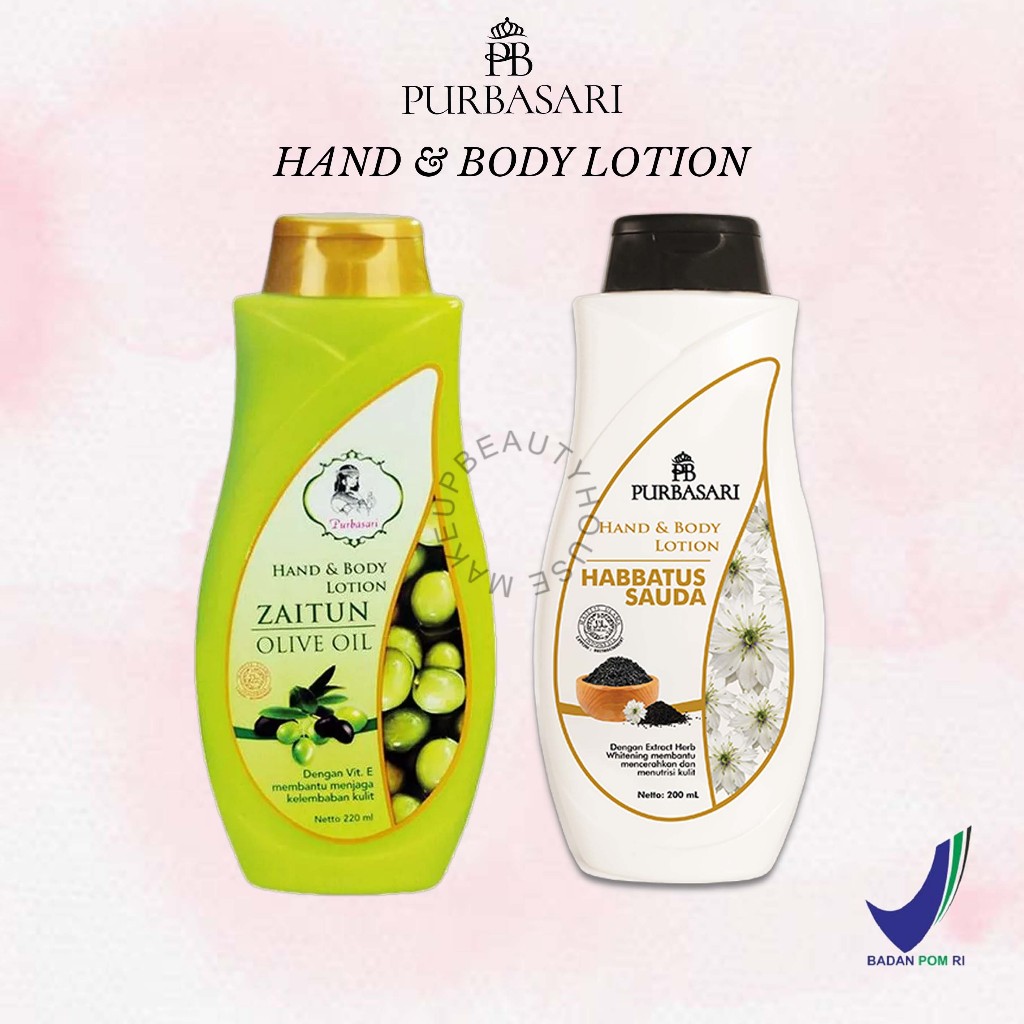 Jual PURBASARI Hand & Body Lotion - Zaitun | Habbatus Sauda | Shopee ...