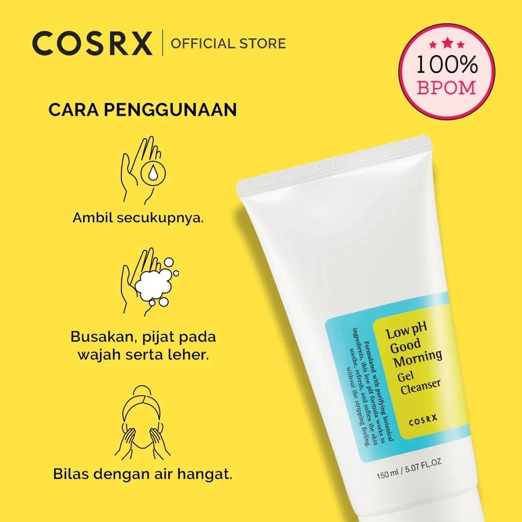 Jual COSRX- Low pH Good Morning Gel Cleanser - 50 ML (Sabun Wajah Untuk Semua Jenis Kulit ...
