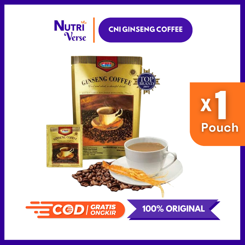 Jual CNI Ginseng Coffee Isi 20 Sachet | Kopi Ginseng Pertama di ...