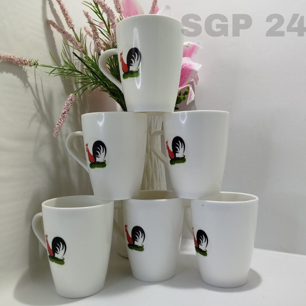 Jual SCP - CANGKIR PLASTIK TORONTO MOTIF AYAM JAGO 400ML GELAS GAGANG ...