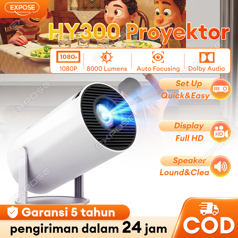 Jual Smart Proyektor Expose HY300 4K Portable Projector Android ...
