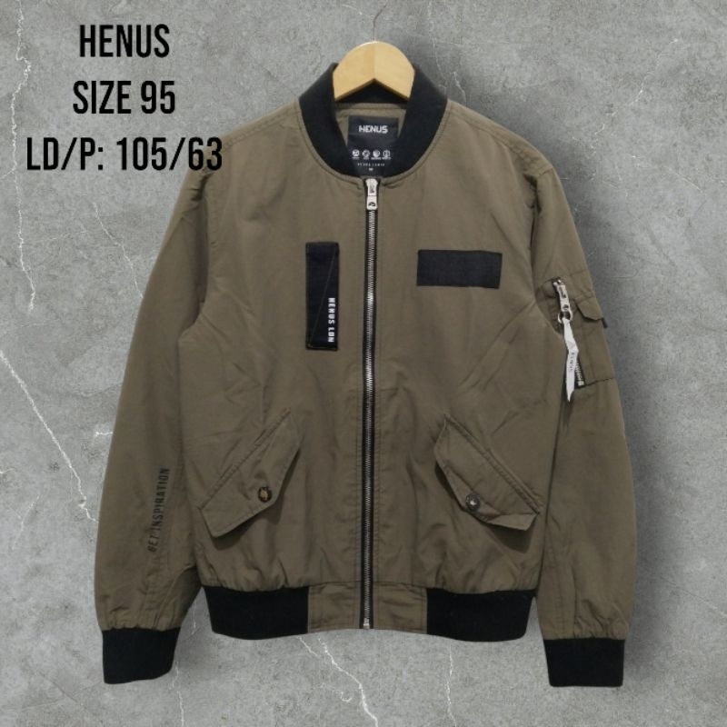 Jual Jaket Bomber Army Brand HENUS | Shopee Indonesia