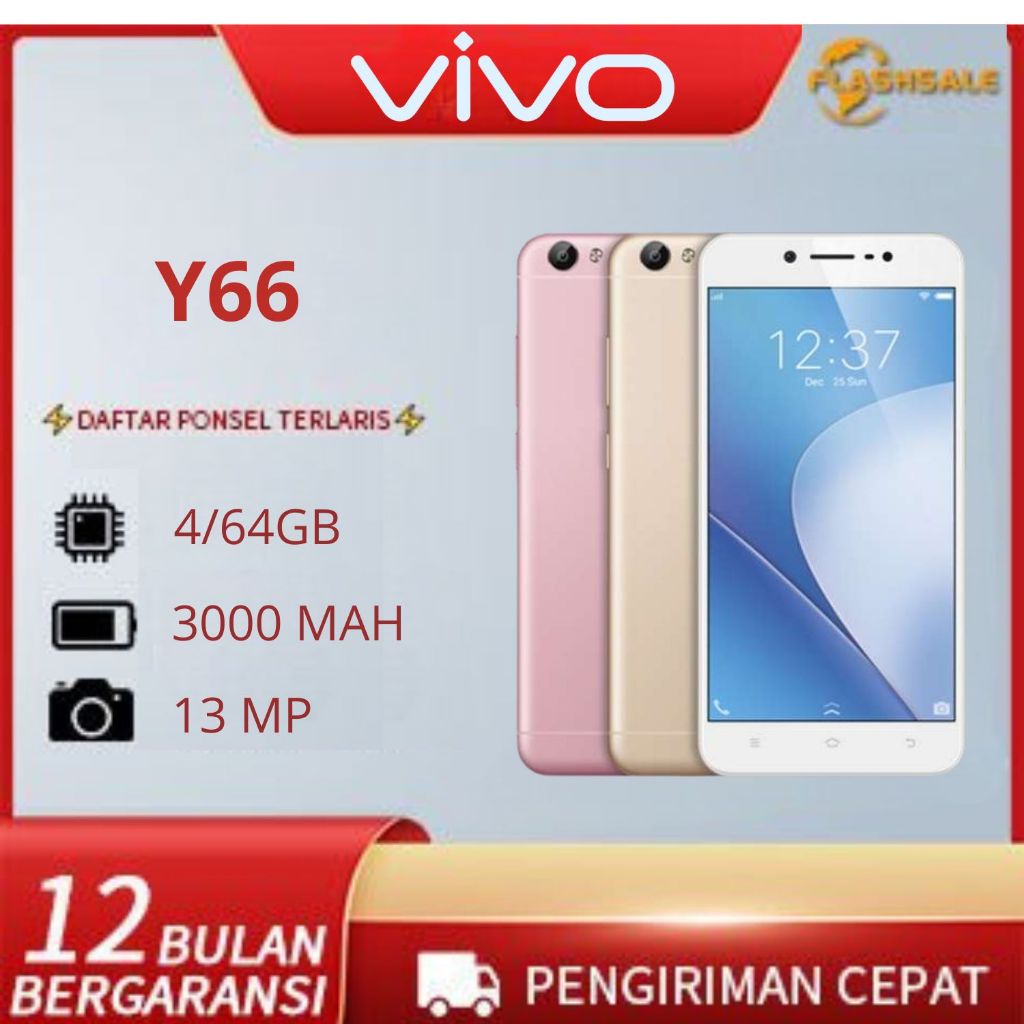 Jual Vivo Y66 Ram 4 64gb New Produk Fullset Garansi 12 Bulan Shopee