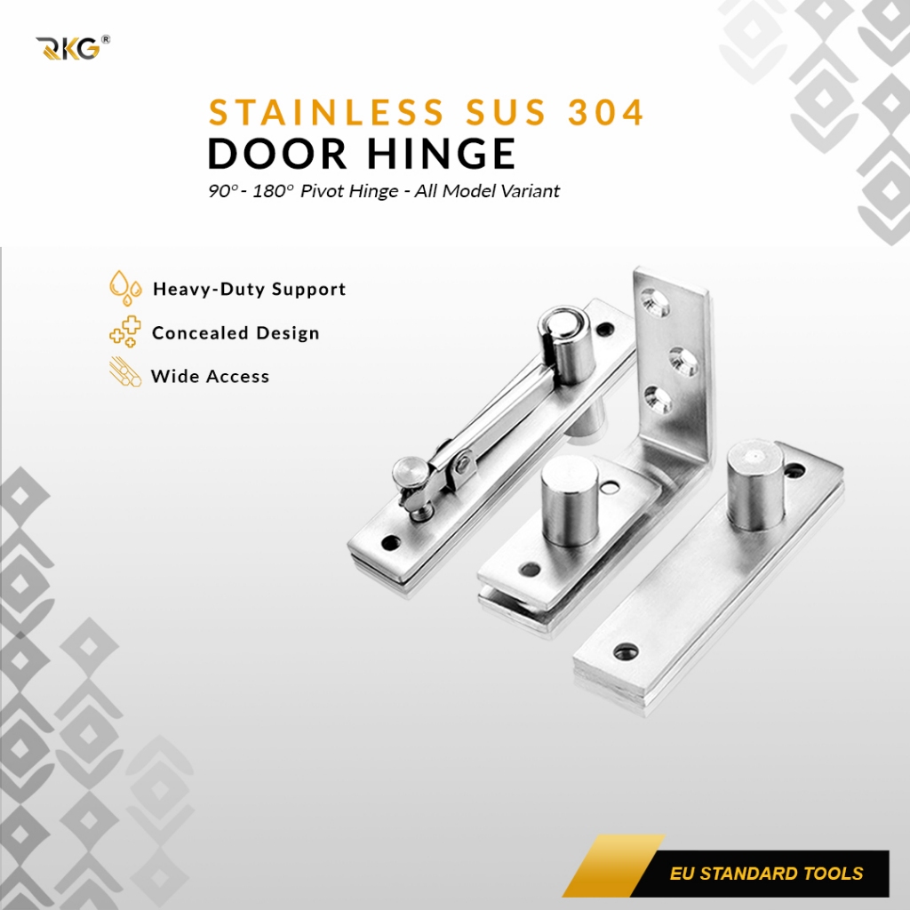 Jual RKG Engsel Pivot Pintu Kayu Putar Set Atas Bawah Hinge SUS 304 ...