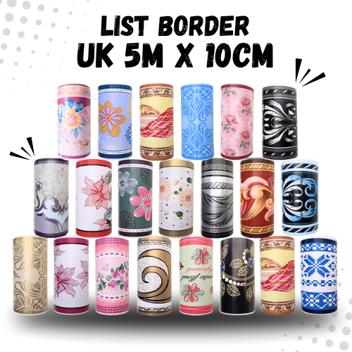 Jual List Dinding Wallpaper Sticker Wal Stiker Pembatas Lis Border List ...