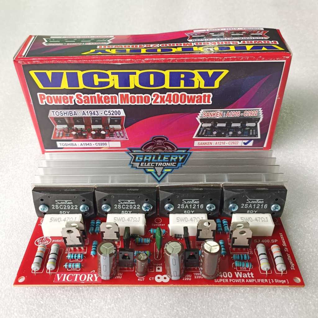 Jual Kit Power Amplifier Mono Driver 400W SANKEN 5DY 1216 2922 Siap Pakai | Shopee Indonesia