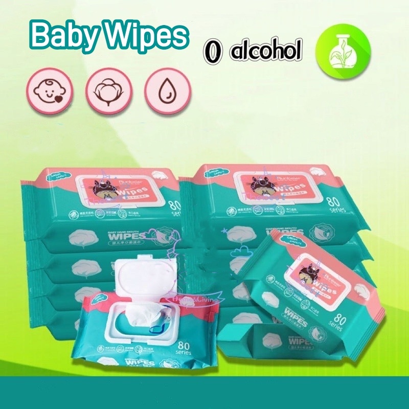 Jual 12 Pack Tisu Basah Bayi Ganti Popok Baby Wet Wipes Organic Tissue ...