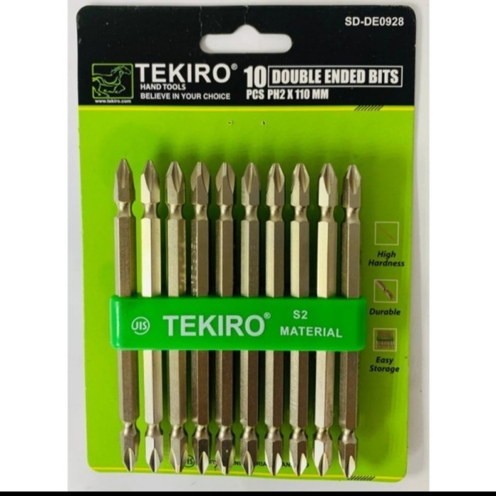 Jual TEKIRO MATA OBENG ANGIN PH2 X 110 SET ISI 10PCS / MATA OBENG ...