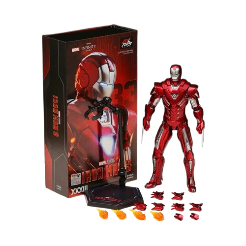 Jual Iron Man Mark 33 MK33 Silver Centurion ZD Toys 1/10 Scale Action ...