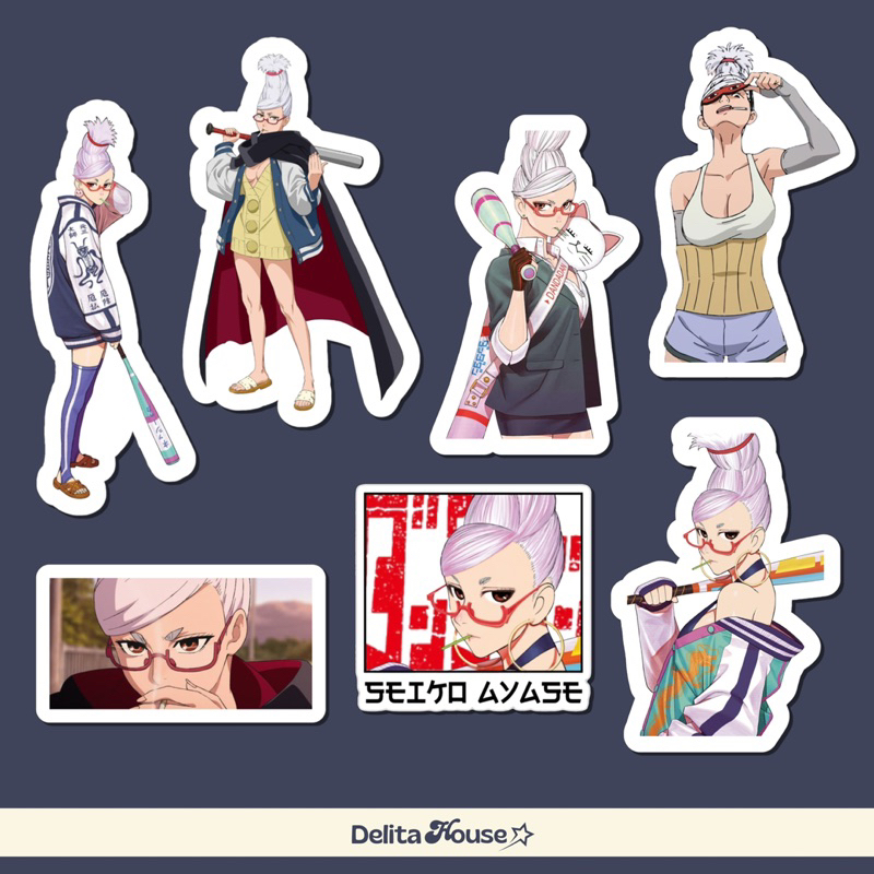 Jual Sticker Anime Dandadan Momo ayase seiko ayase okarun turbo baba ...