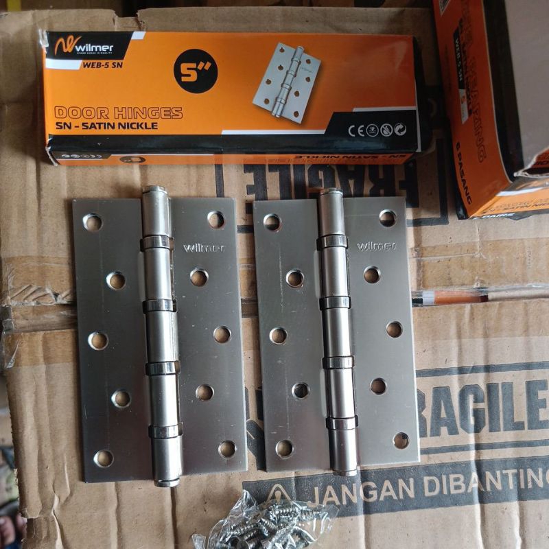 Jual Engsel Pintu Wilmer 5" SN / Engsel Wilmer 5 inch SN / Engsel ...