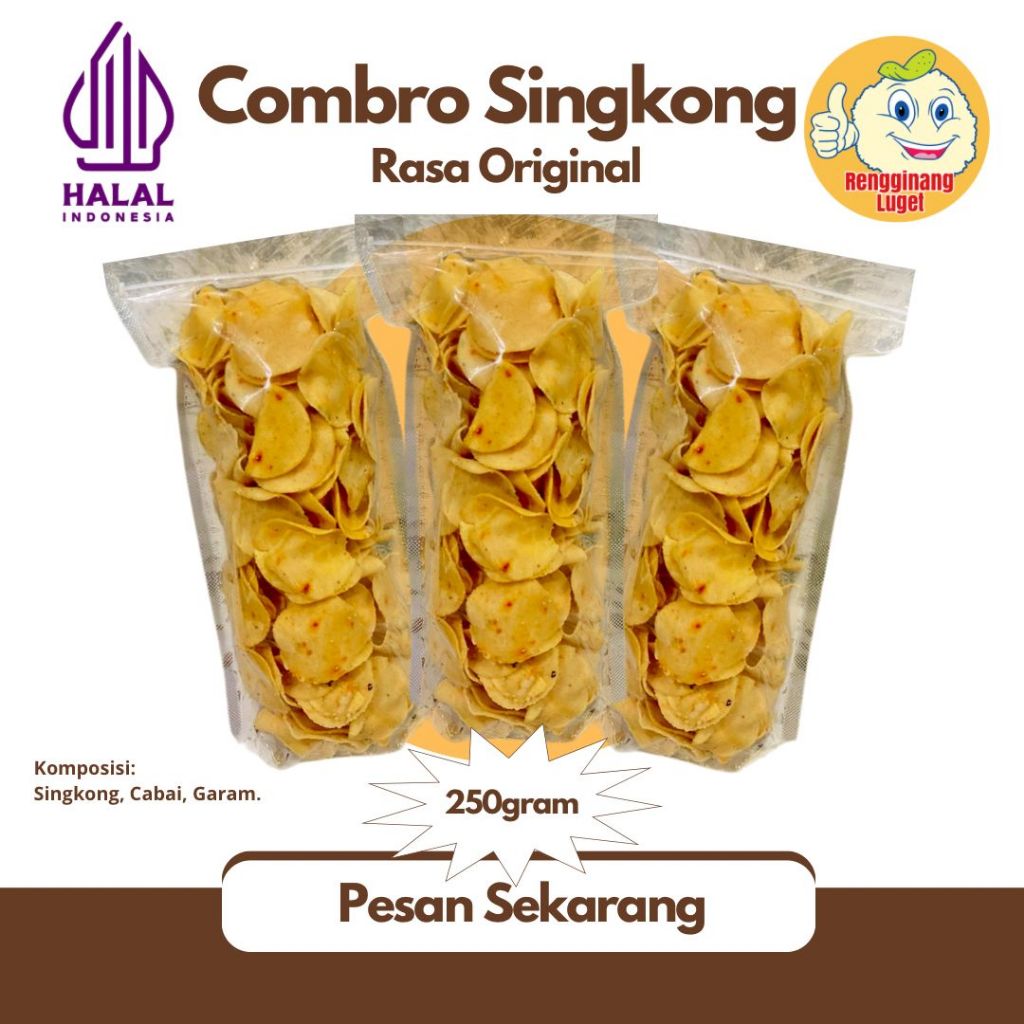 Jual [NEW PRODUCT] Kripik Combro Singkong Snack Theluget berat 250 gram ...