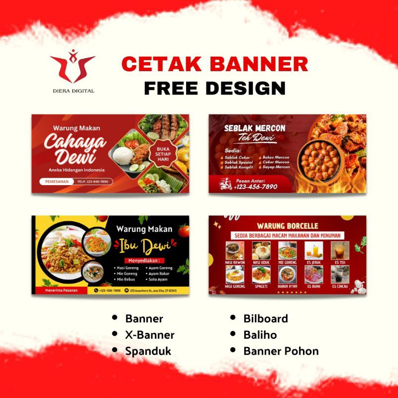 Jual Cetak Banner | Spanduk | Baliho | Backdrop Bahan Flexy 280gsm Premium | Shopee Indonesia