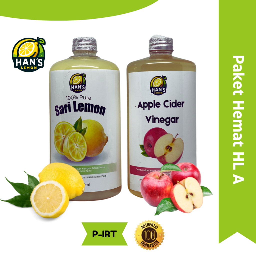 Jual Paket Diet Sehat Bundling Cuka Apel + Sari Lemon Murni 250 Ml by ...