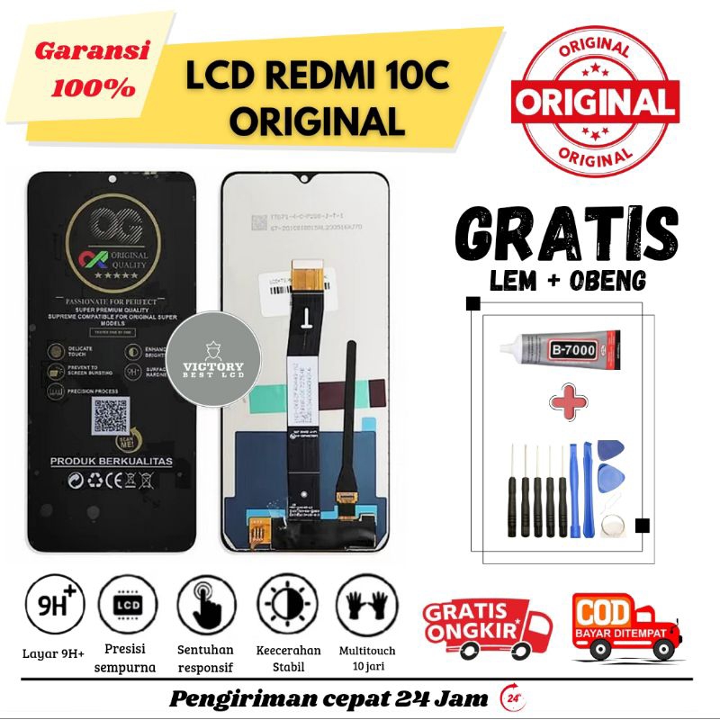 Jual Lcd REDMI 10C OG SUPER Original Touchscreen GRATIS lem + Obeng ...