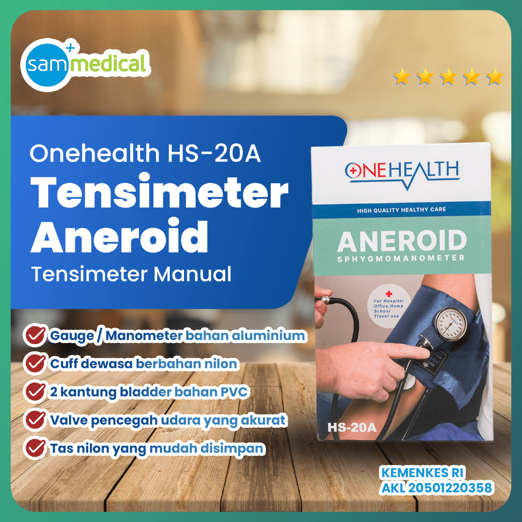 Jual Onehalth Tensimeter Aneroid / Tensi Meter Manual / Alat Tensi ...