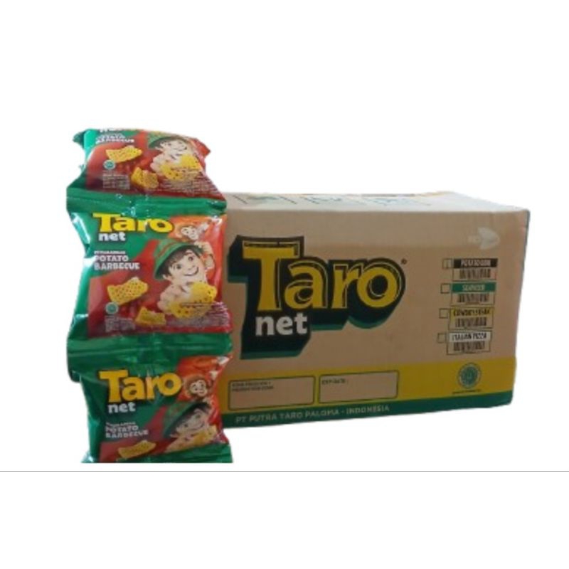 Jual Taro NET Potato Barbeque Snack 8gr 1 Dus (60 bungkus) | Shopee ...