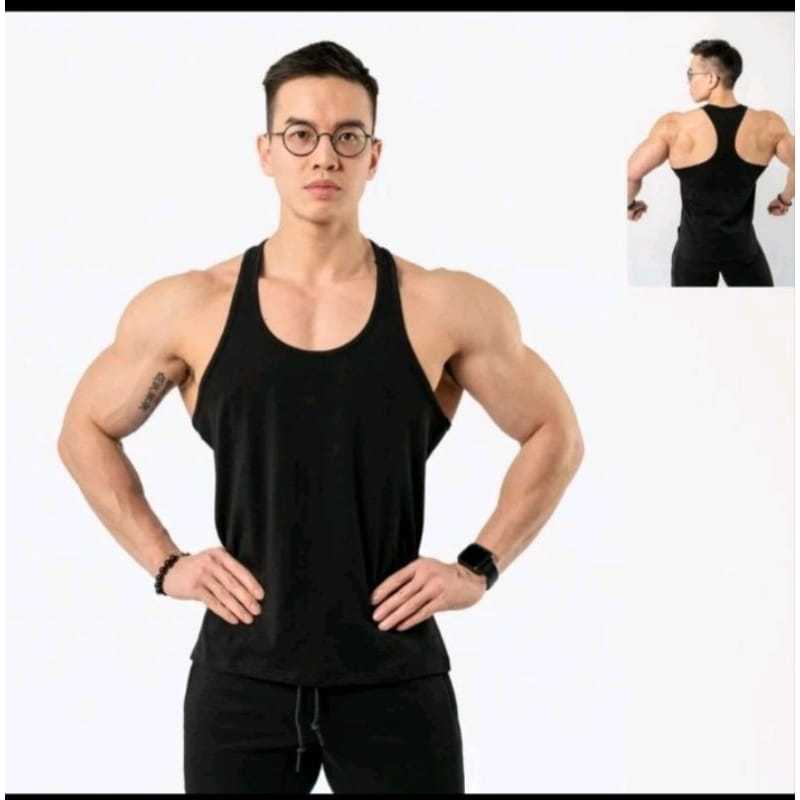 Jual Lekbong Fitnes Gym tali Kecil Pria Fitness Workout Musclefit Kaos ...