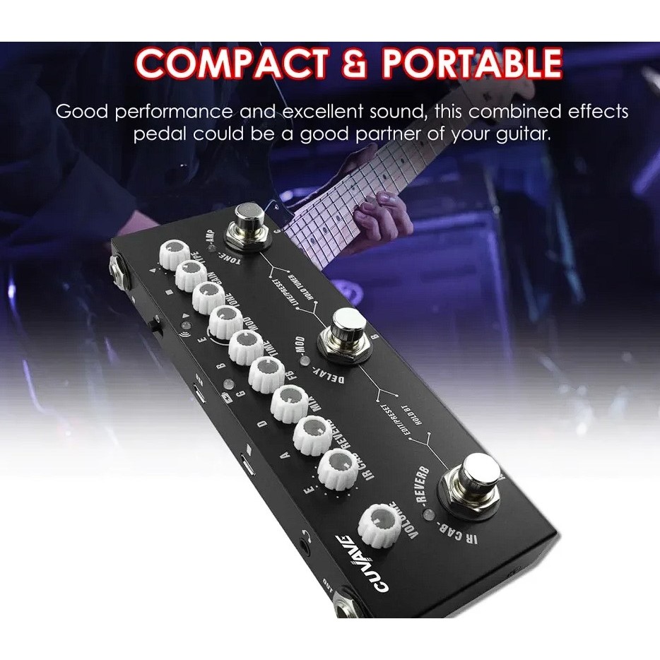 Jual Efek Gitar MVAVE M-Vave Cube Baby Electric Guitar Multi Effect ...