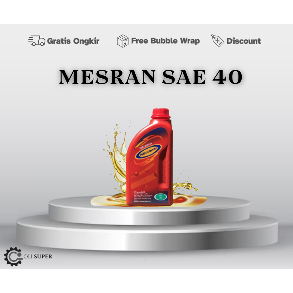 Jual Oli Mesran SAE 40 1 Liter Mesin Motor Bebek 4Tak 1L | Shopee Indonesia