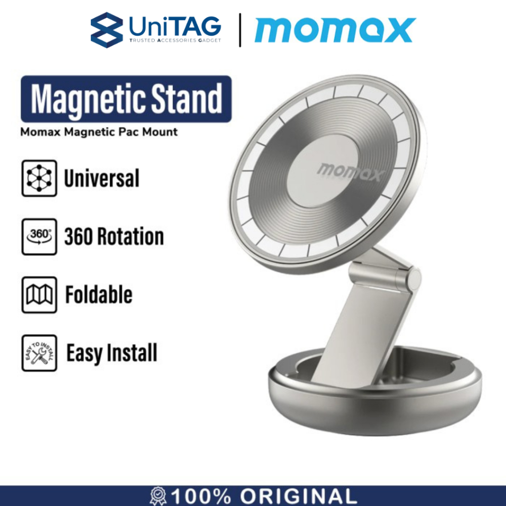 Jual Phone Stand Holder Universal Momax Magnetic Pac Dashboard Car ...