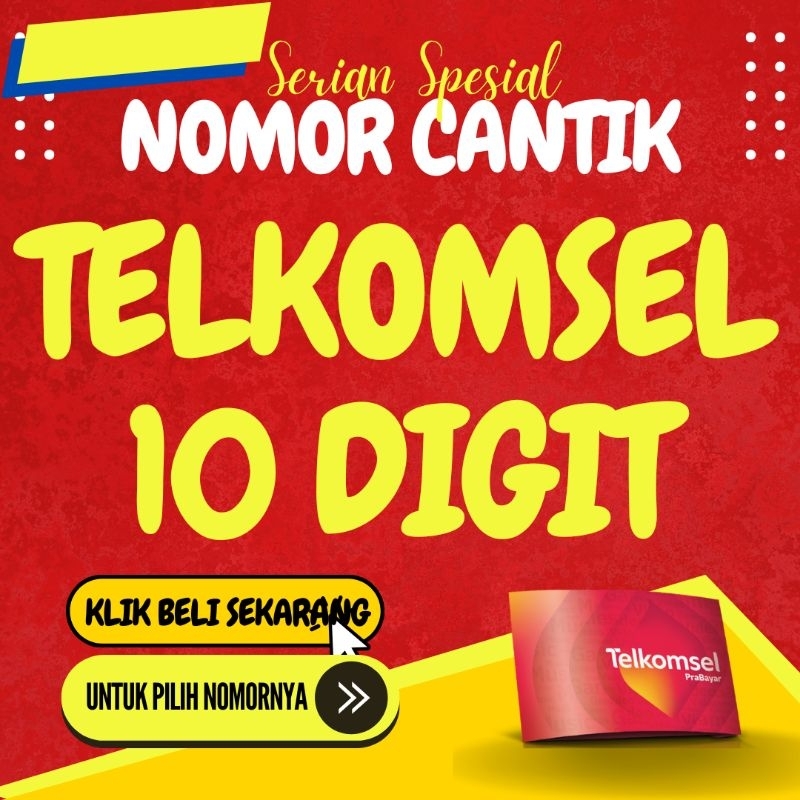 Jual Nomor Cantik Simpati 10 Digit Telkomsel 10 Digit Murah 22222 | Shopee Indonesia
