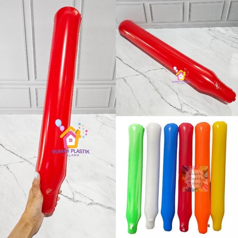 Jual 1 buah balon pentung supporter merah putih suporter balloon lomba ...