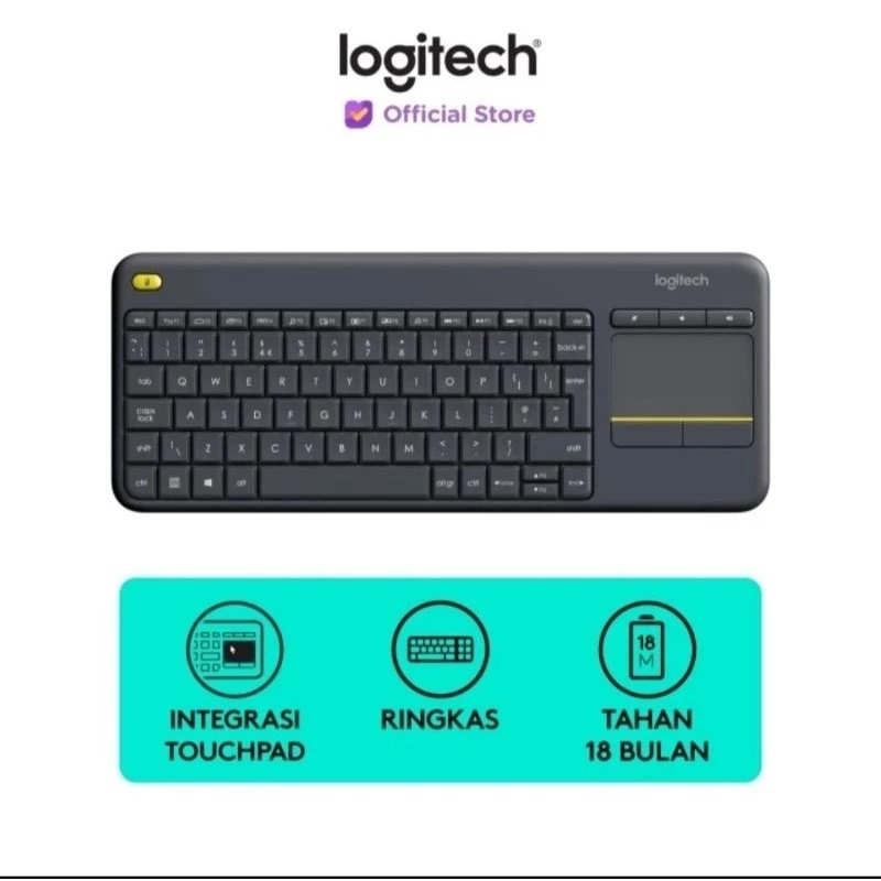 Jual Keyboard Logitech K400 Wirelss Touch Pad Keyboard - Keyboard Touch ...