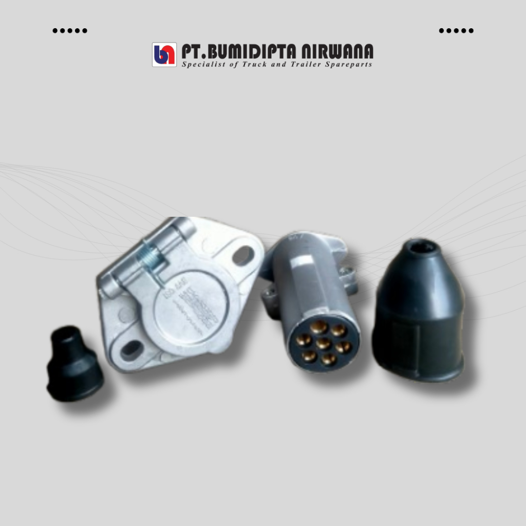 Jual Soket Mata 7 Pin 24V Socket Steker Truk Trailer Towbar Konektor ...