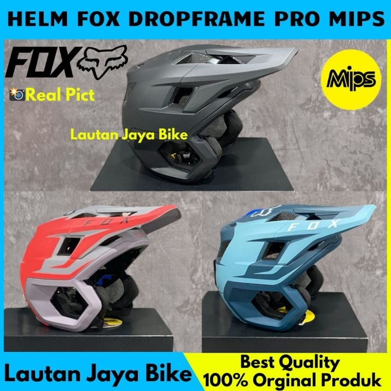 Jual Helm Sepeda Fox Dropframe Pro Sidesswipe CE | Shopee Indonesia